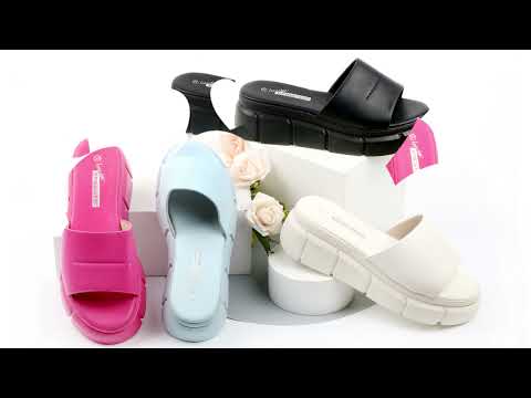 New wholesale women sandals supplier with melissa wedge sole #spendlessshoes #shoezone