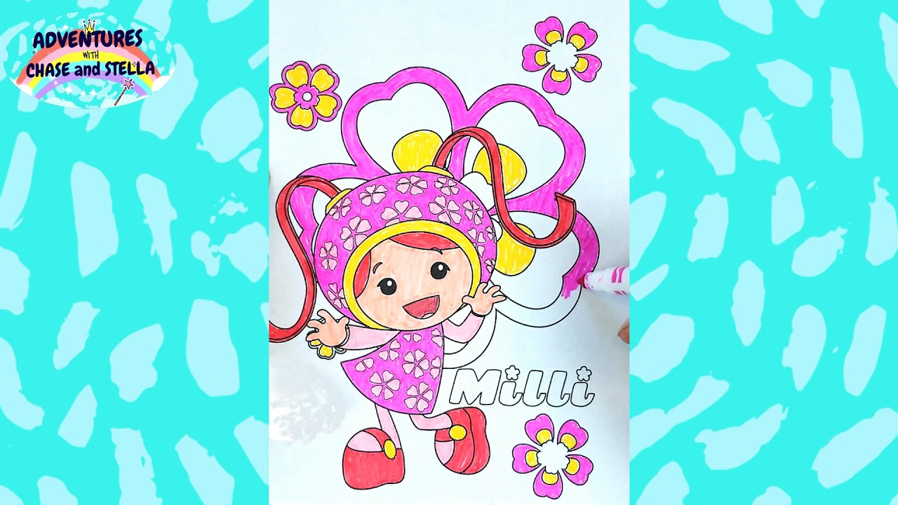 Let's Color In: Milli from Umizoomi - Learn Colors with Coloring Pages