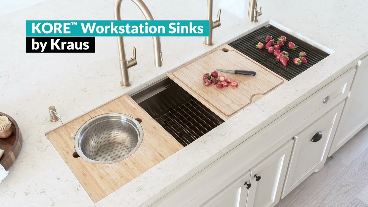 Kraus Workstation Sinks that SUPERCHARGE Kitchen Functionality
