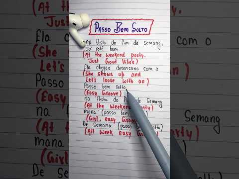 Passo Bem solto lyrics ~ ATLXS β₯οΈ#shorts #lyrics #songlyrics #translation #english #learnenglish