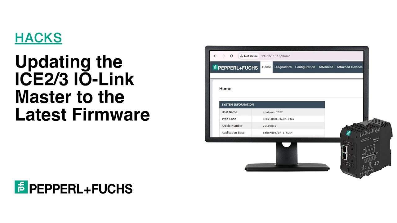 Update the ICE2/3 IO-Link Master to the Latest Firmware | Pepperl+Fuchs