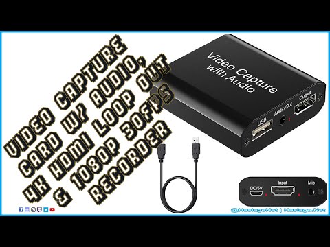 Huh, Neat! Video Capture Card with Audio, 4K HDMI Loop Out & 1080P 30FPS Video Recorder | HNE Tech