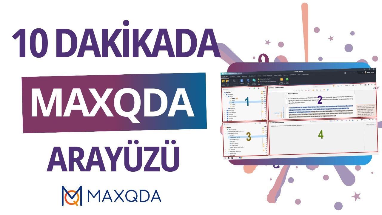 10 Dakikada MAXQDA Arayüzü