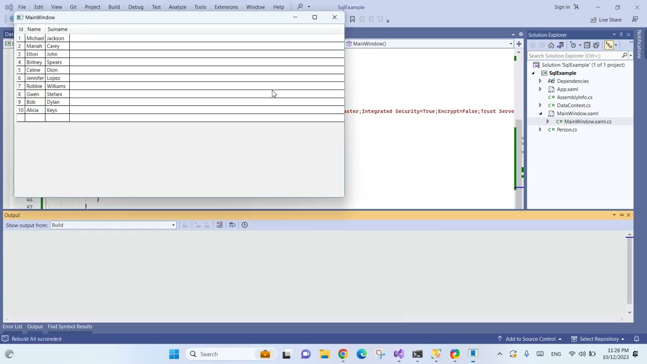 [C#] Fetch data from DataBase using SQL raw Queries