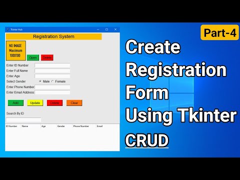 Registration System in Tkinter | Python Registration System Project | Part 4