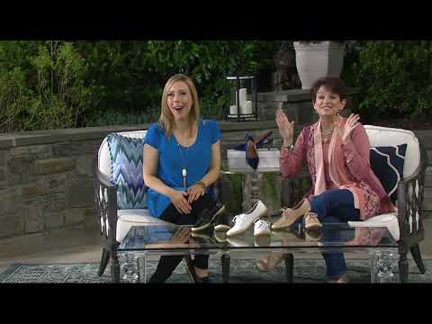 Clarks Perforated Leather Lace-Up Shoes - Danelly Millie on QVC