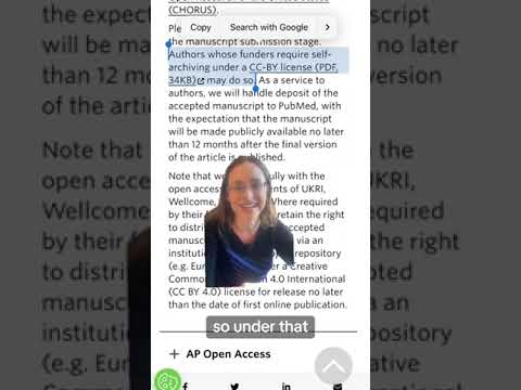 APA journals and copyright