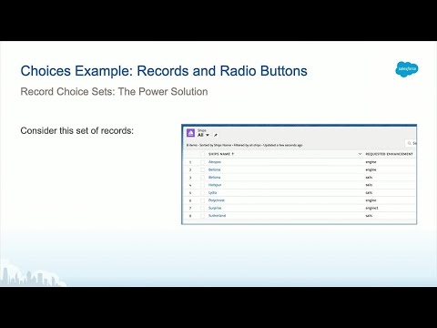 Building Advanced Flows with Choices, Loops, and New Apex-defined Types