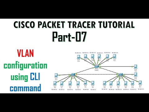 VLAN basic configuration with CLI || Cisco Packet Tracer Tutorial ...