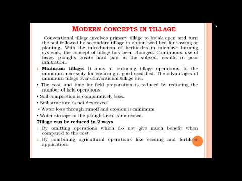 Tilth, its definition, characteristics , modern concepts of tillage & importance of puddling
