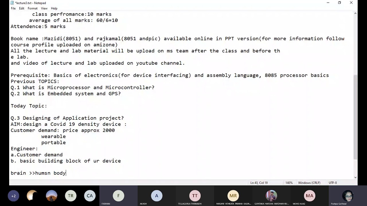 Embedded system  design lecture 3