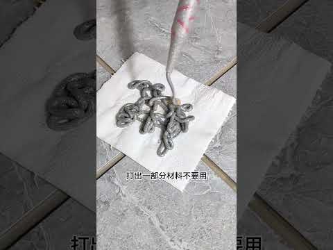 Silver Kastar Epoxy Tile Grout with silver tile effect display