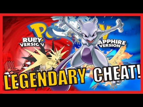 Pokemon Ruby/Sapphire LEGENDARY CHEAT CODES
