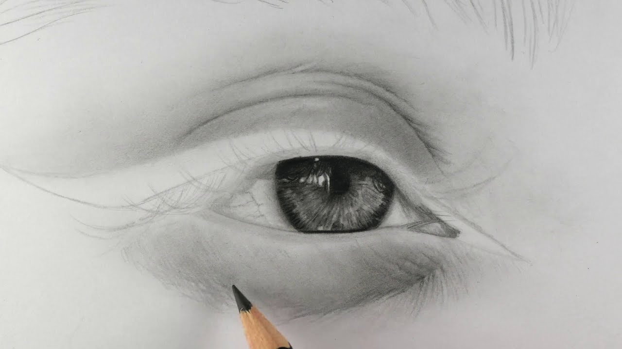 How to Draw Hyper Realistic Eye - Step by Step Tutorial for BEGINNERS