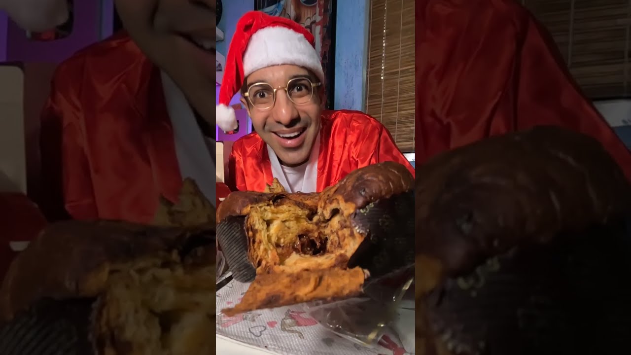 Panetone LINDT Trufado com Chocolate ao Leite. Delicioso 🤤