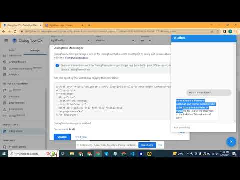 ChatGPT + Dialogflow CX + Heroku