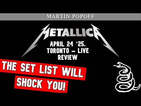 Metallica, April 24 β25, Toronto β Live Review