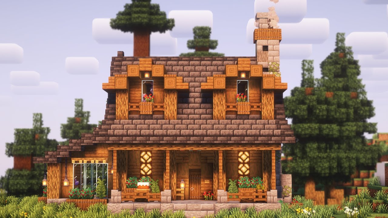 Minecraft: How to Build Rustic Survival House | Easy Relaxing Tutorial ...