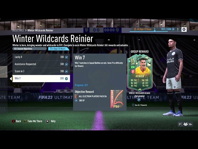 FIFA 23 Ultimate Team Winter Wildcards Reinier objective: How to complete, tips, tricks, and more