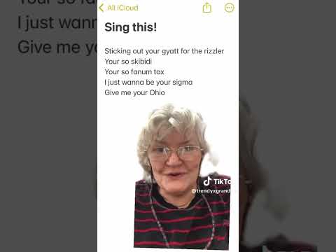 Old Grandma sings! Credits to @YaboyTyTy #shorts #meme #viral #song #fanumtax #gyatt #recoil #sigma