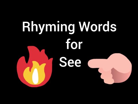 See Rhyming Words||Rhyming Words of See ||Words that Rhyme with See