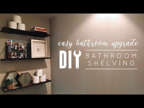 DIY Bathroom Shelves