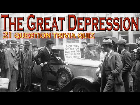 THE GREAT DEPRESSION - 21 questions about the 1930's in America ( ROAD TRIpVIA- Episode 844 )