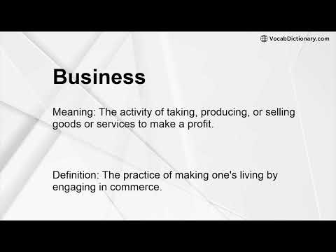 Business Meaning
