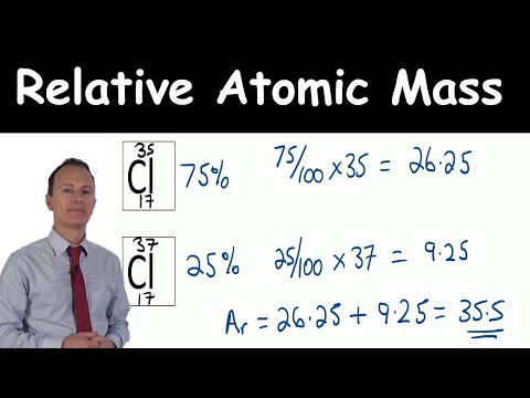 EASY WAY to calculate RELATIVE ATOMIC MASS. GCSE Chemistry