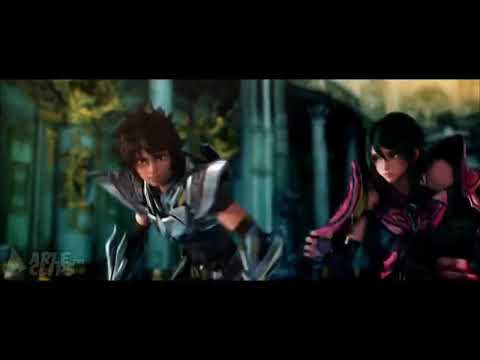 Seiya y Shun vs Aioria de Leo - Saint Seiya : The Legend of sanctuary