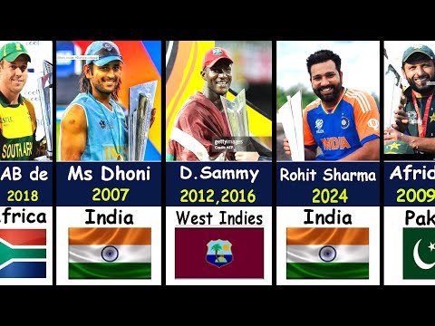 T20 World Cup Winning Captains 2007 - 2024 | All ICC Tournament Winning Captains | ICC Men's T20