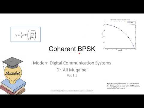 Coherent Binary Phase Shift Keying (BPSK)
