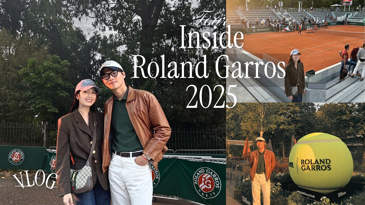 🎾 Roland Garros Experience 2025 | Food, Shops, Courts & Ticket Tips! 🇫🇷