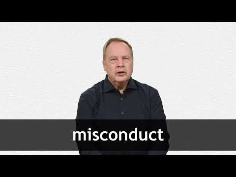 MISCONDUCT definition and meaning | Collins English Dictionary