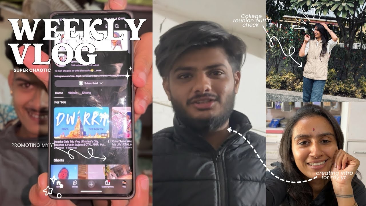 Super Chaotic Weekly Vlog | Reunion Fit, YouTube Grind & Real Life | CTAL AHIR #youtube #vlog 