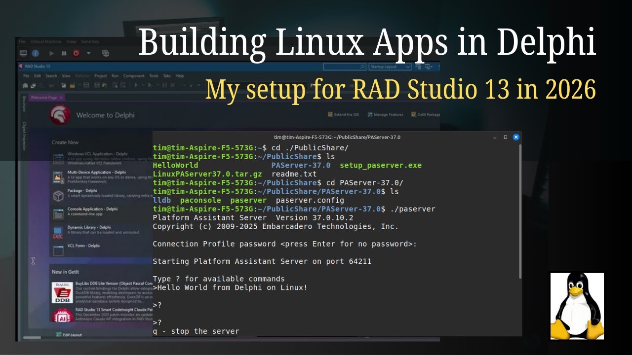 Setup RAD Studio to Build & Deploy Linux Programs (2026)