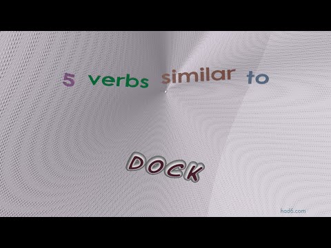 dock - 7 verbs which mean dock (sentence examples)