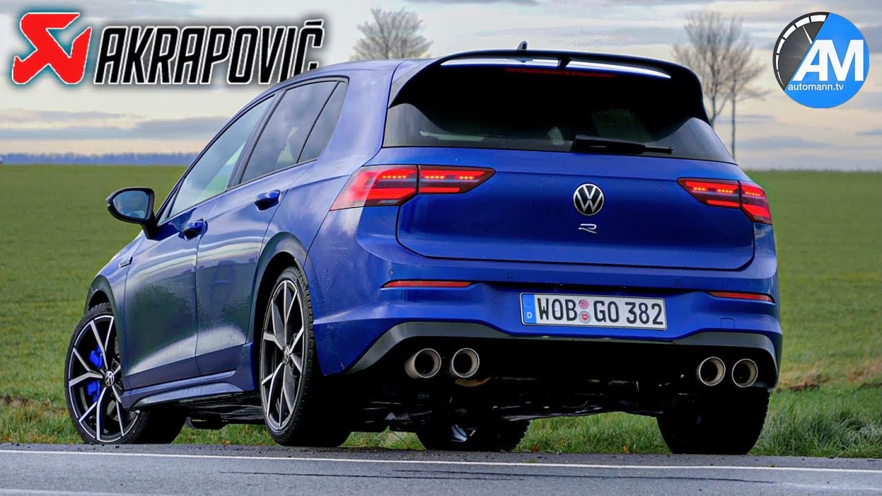2022 Volkswagen Golf R Shows Akrapovic Exhaust, Playful Drift Mode in ...