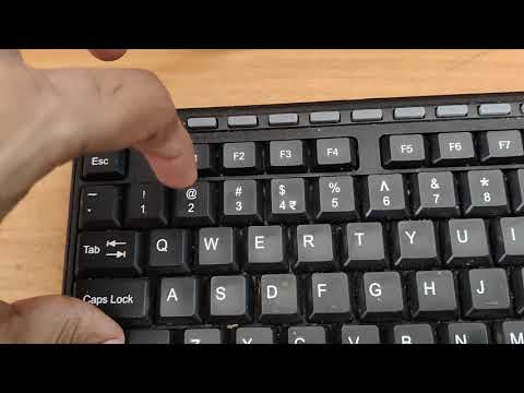 How to write at in keyboard