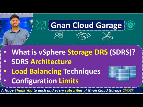 32. Demystifying vSphere Storage DRS (SDRS): Architecture, Load Balancing Techniques, Config. Limits