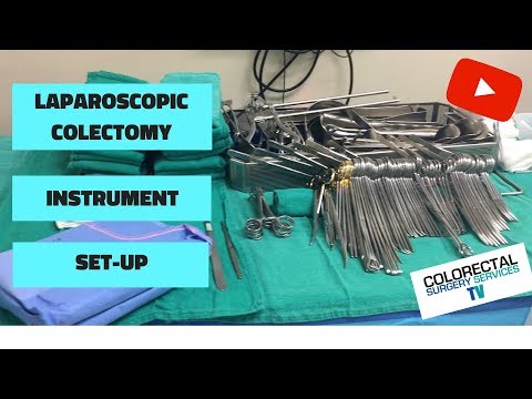 LAPAROSCOPIC INSTRUMENTATION: tools needed to perform a colectomy