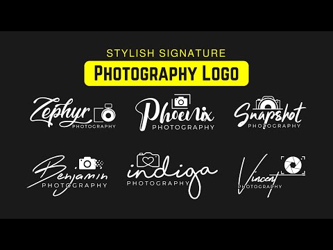 How do I create my own logo signature? Photography Logo Design Process in Illustrator