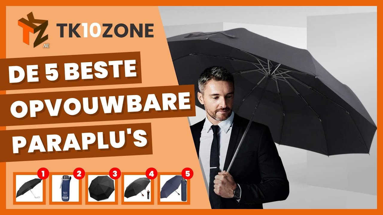 De 5 beste opvouwbare paraplu's