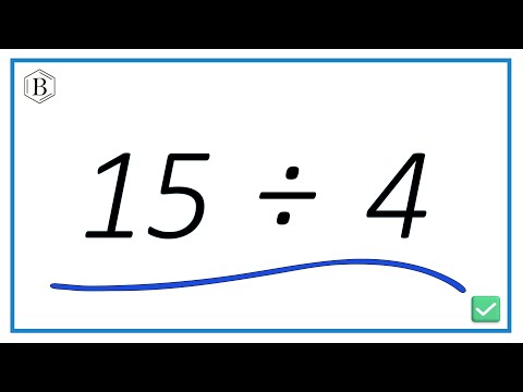 15 Divided by 4 (15 ÷ 4) Using Long Division – Step-by-Step Tutorial