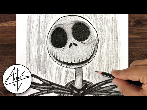 How To Draw Jack Skellington | Halloween Drawings Scary