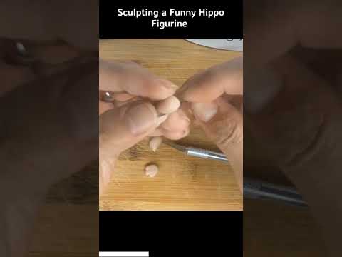 Sculpting a cute little hippo toy with Super Sculpey Oven-Bake Clay. Find a tutorial on my channel