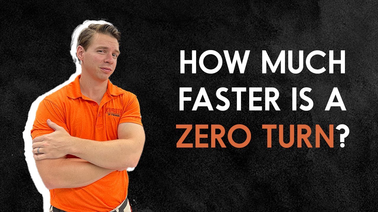 How much faster is a zero turn?