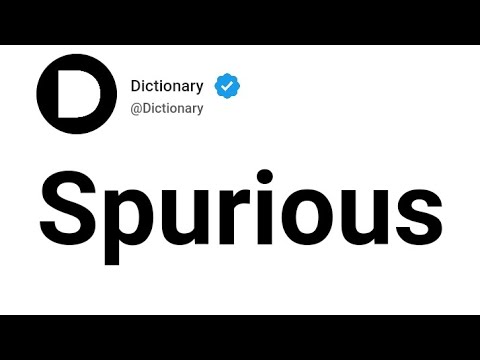 Spurious Meaning In English