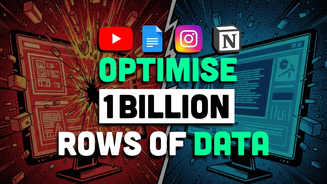 How to optimise a BILLION rows of data in the frontend without crashing