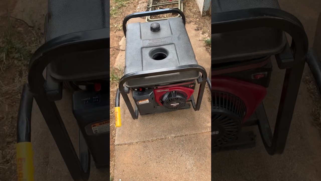 Coleman Powermate 5000 w/ Briggs Vanguard  24 years old. First pull every time